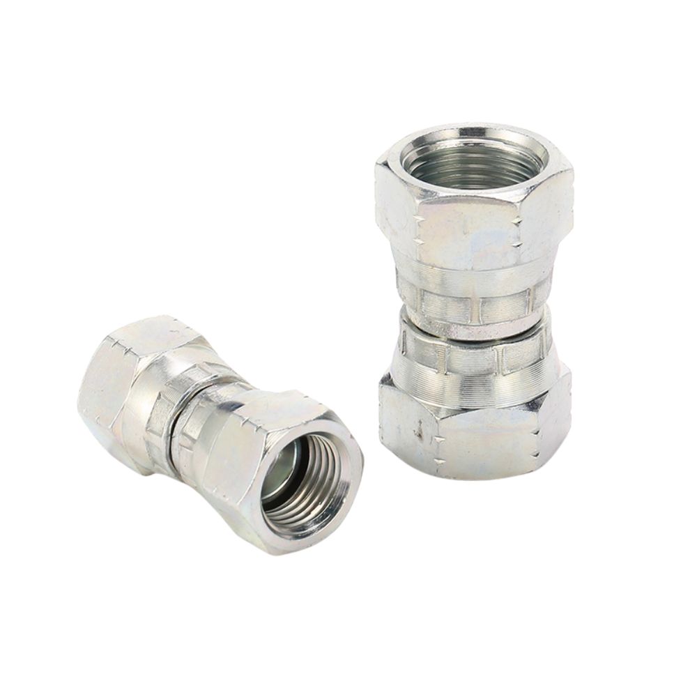 3J Female JIC Hydraulic Swivel 74-Degree Seat Hose Fitting
