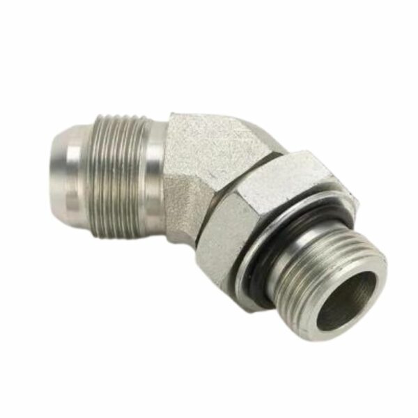 1BJ4 45-Degree Elbow Male BSP to Male JIC Hydraulic Fitting