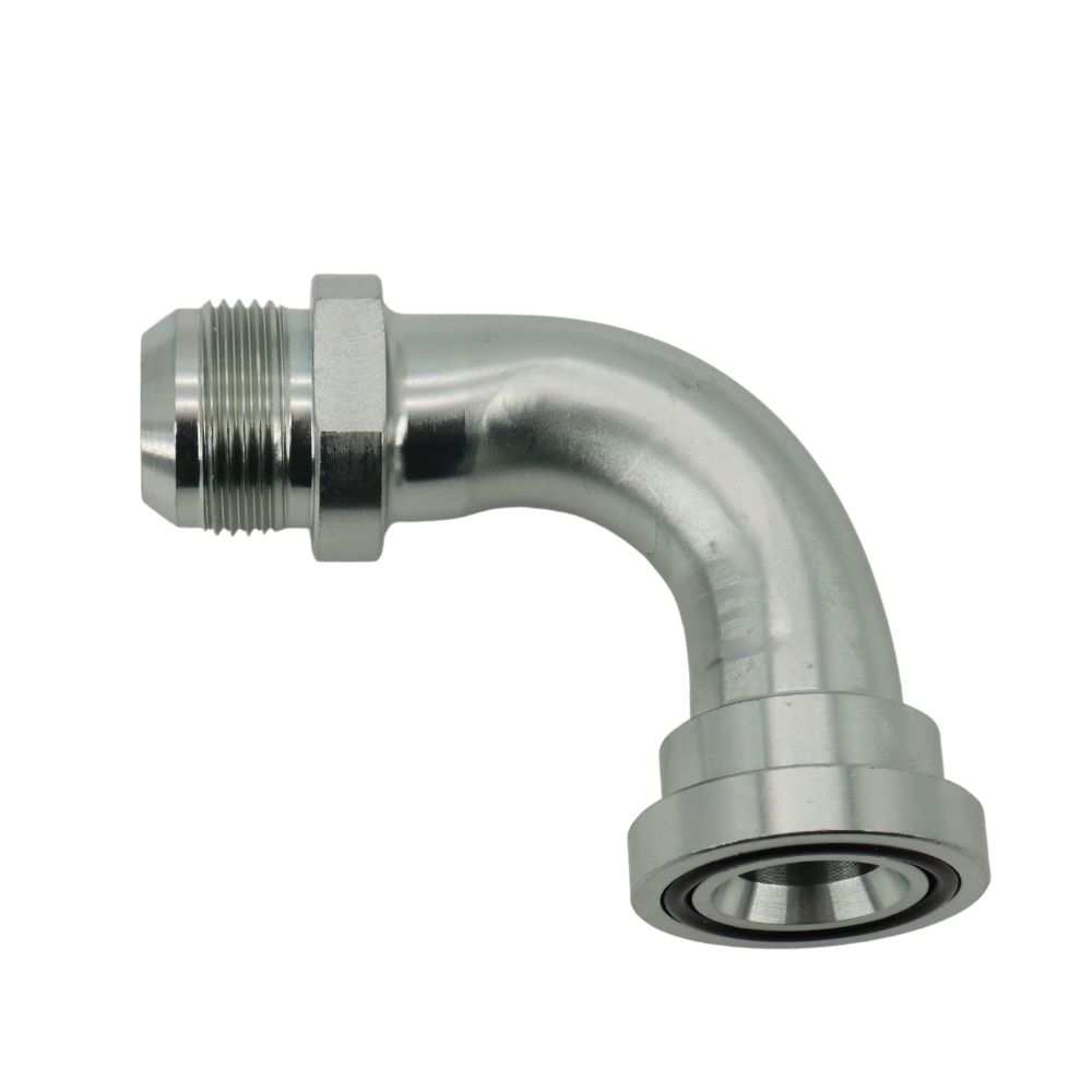 1JFL9-Male JIC to Flange 90-Degree Elbow Hydraulic Fitting