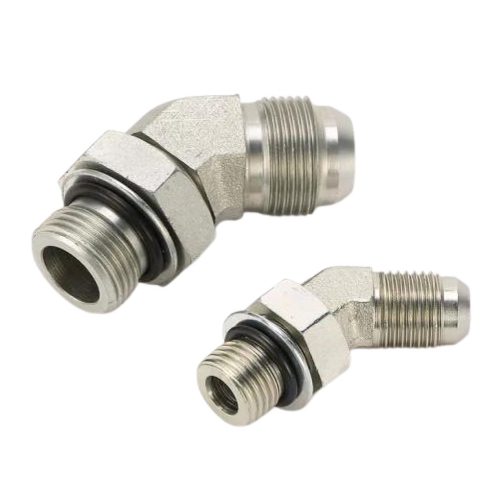 1JG4-OG-45°JIC 37° Flare to BSP Hydraulic Tube Fitting