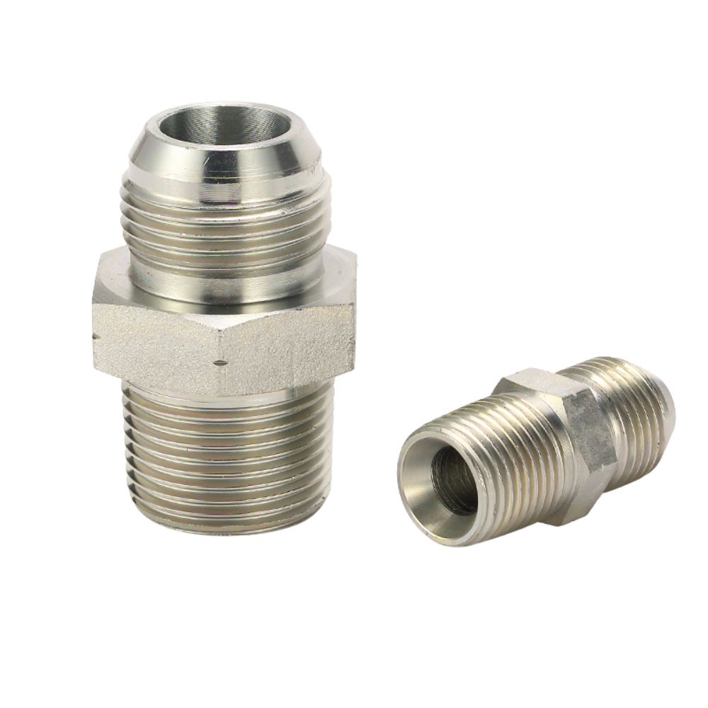 1JT-JIC Male 37-Degree to BSPT Male Thread Hydraulic Fitting