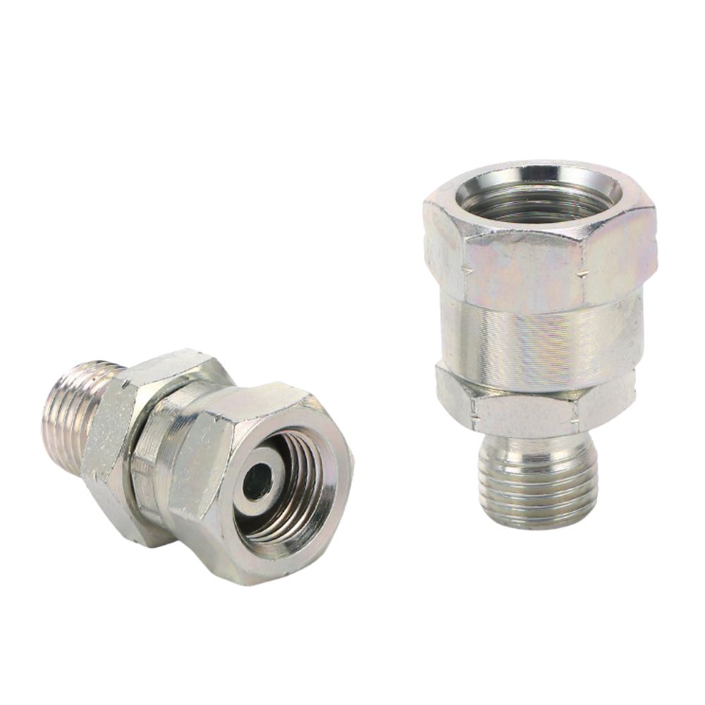 2B BSP 60° Cone Thread Male to Female Hydraulic Fitting