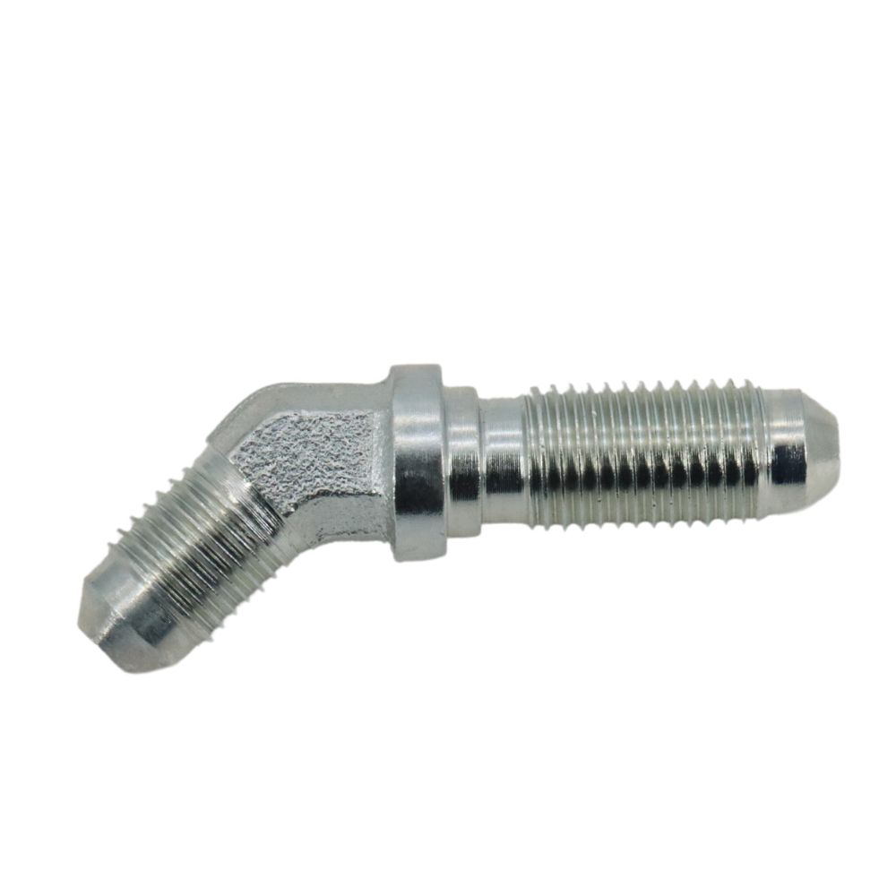 6J4 JIC Bulkhead hydraulic 45-Degree Elbow Male Pipe Fitting