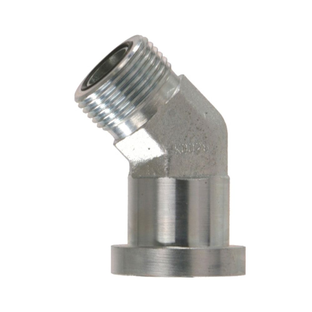 FS1703 Hydraulic Male Elbow 45° ORFS Code61 Flange Adapter