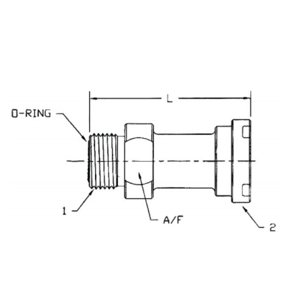 FS1800 Hydraulic Male ORFS Code 62 Flange Hose Adapter fs1800-hydraulic-male-orfs-code-62-flange-hose-adapter
