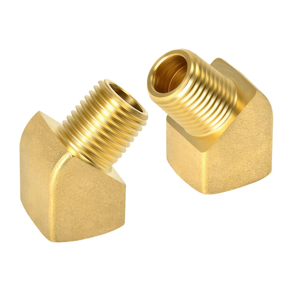 45° Street Elbow Brass Fitting Male to Female NPTF Thread