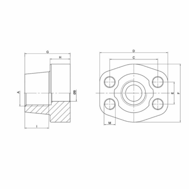Hydraulic Female BSPP SAE Counter Flange Code61/62 Series
