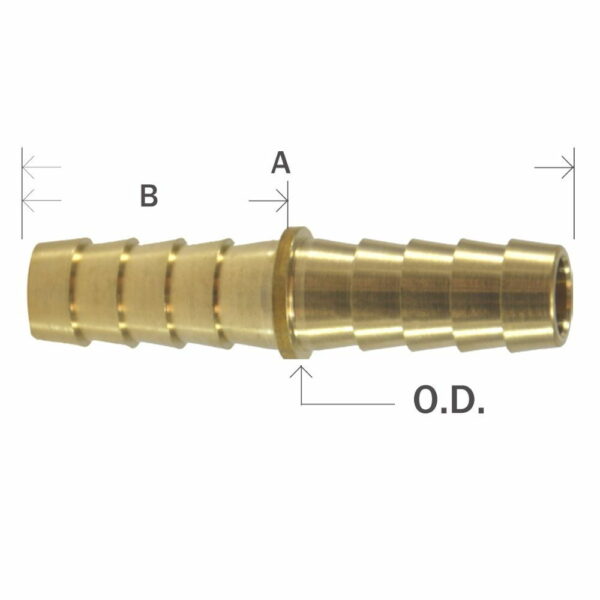 Brass Fitting Adapters Hose Splicer Barb Fitting