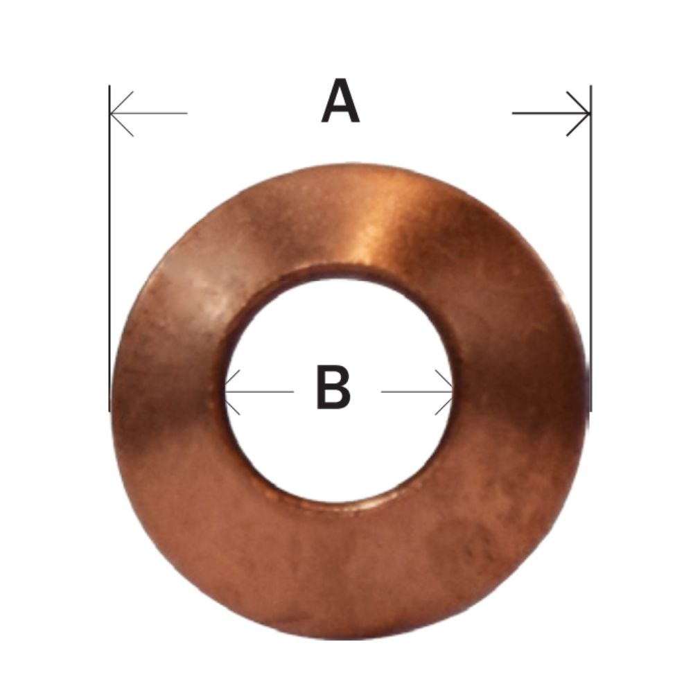 Brass Fittings Copper Gasket SAE 45-Degree Flare Fitting