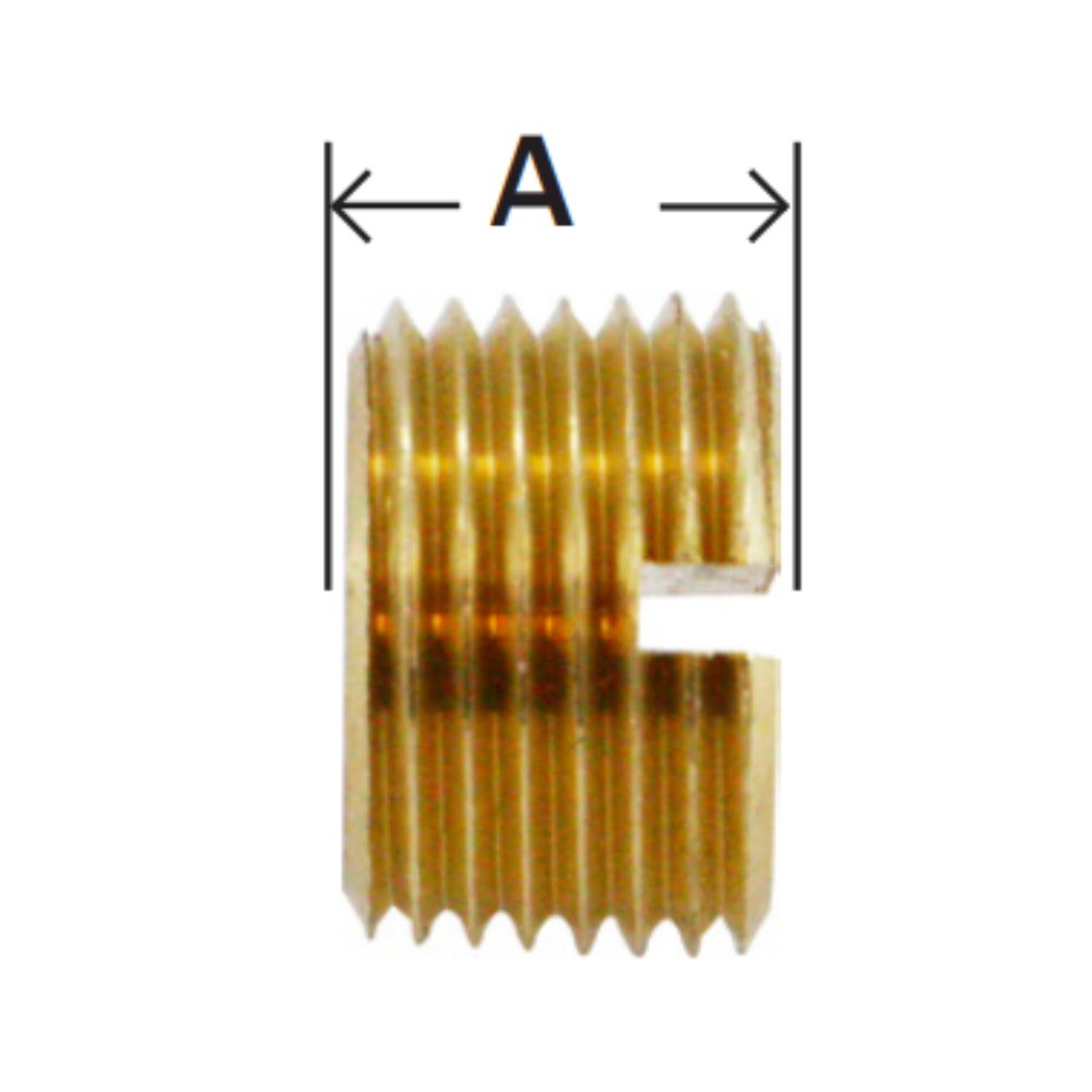 Brass Fittings Slotted Hex Plug Pipe Fitting