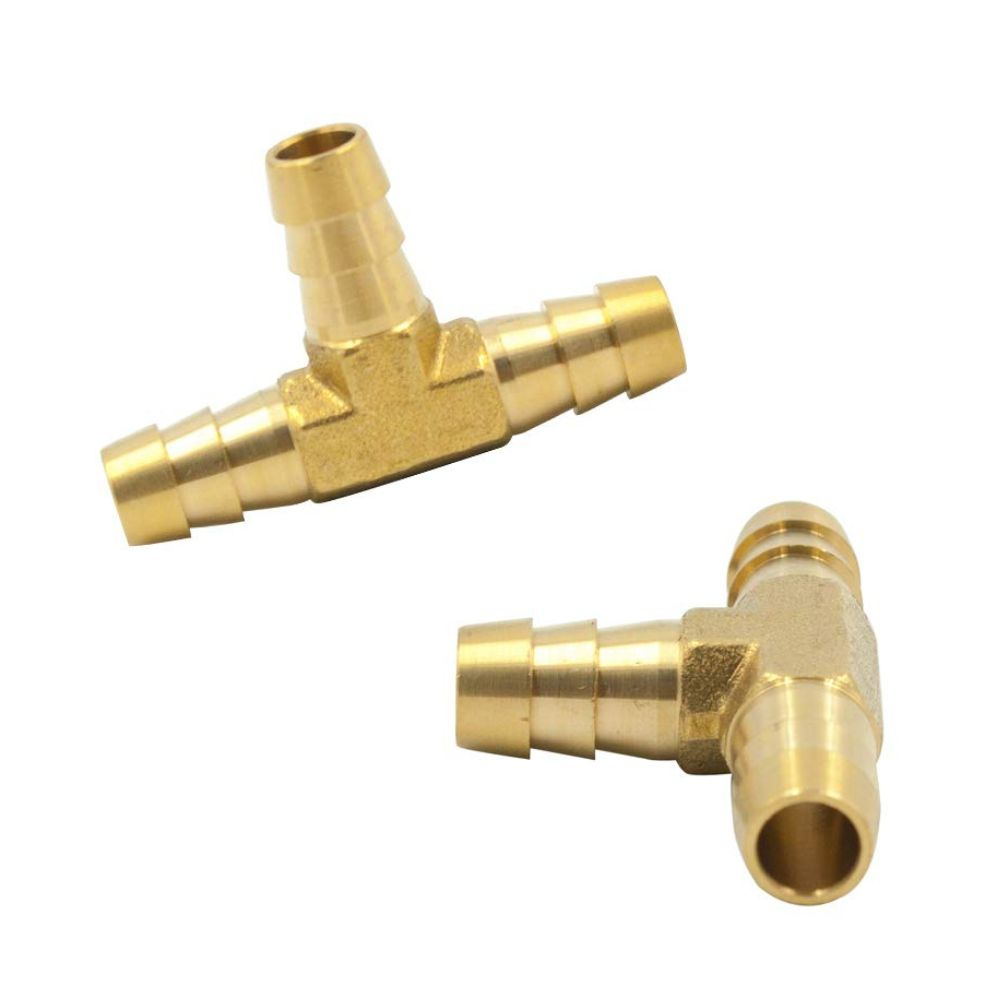 Brass Tee Fitting Hose Barb Tee 3-way Adapter