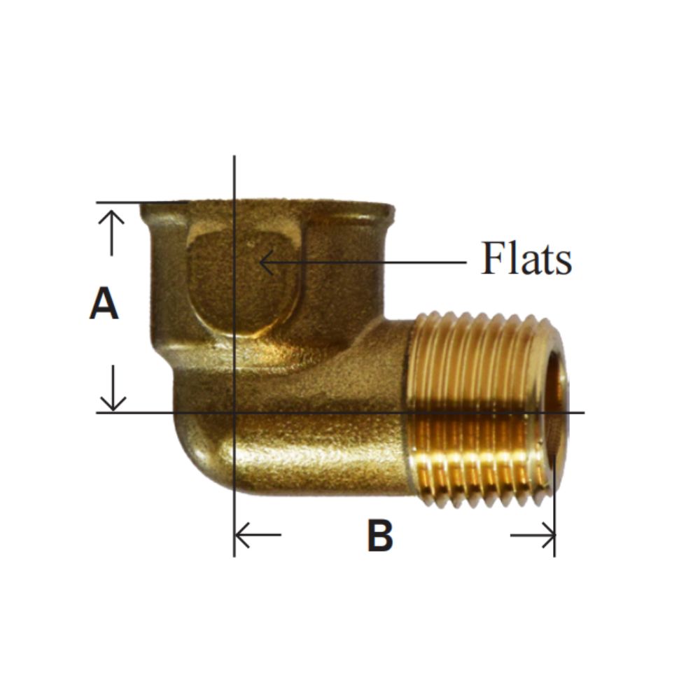 Forged Street Elbow 90 Degree Brass Pipe Fitting
