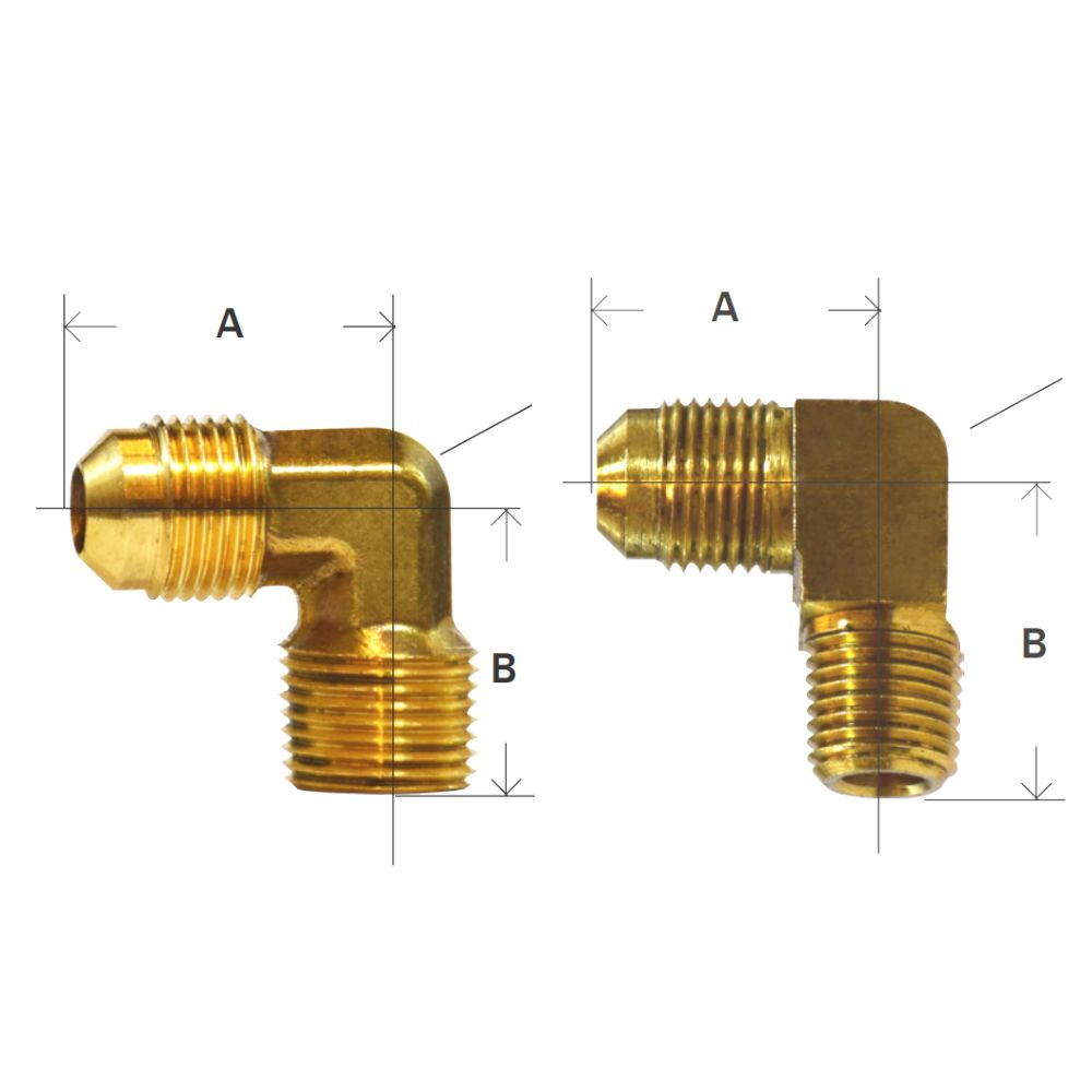 Brass Elbow Fittings Male 90° Elbow Adapter