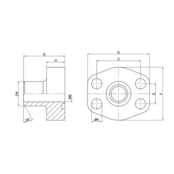 Hydraulic SAE Counter Flange Code61/Code62 Series