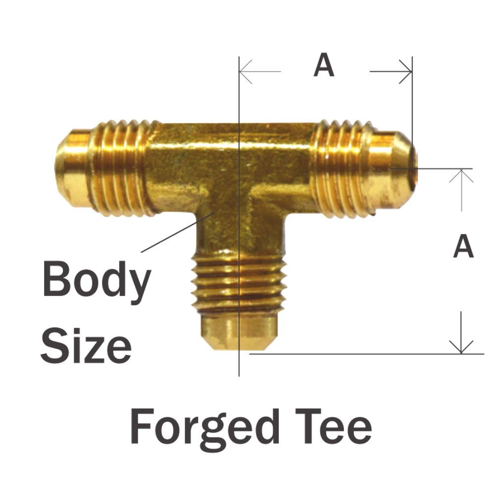 Brass Tee Fitting SAE Male Union Tee Adapter
