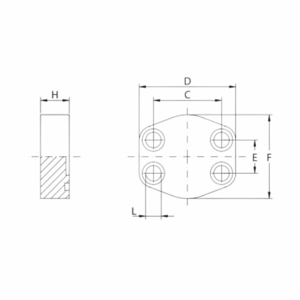 Hydraulic SAE Blind Flange Code61/Code 62 Series