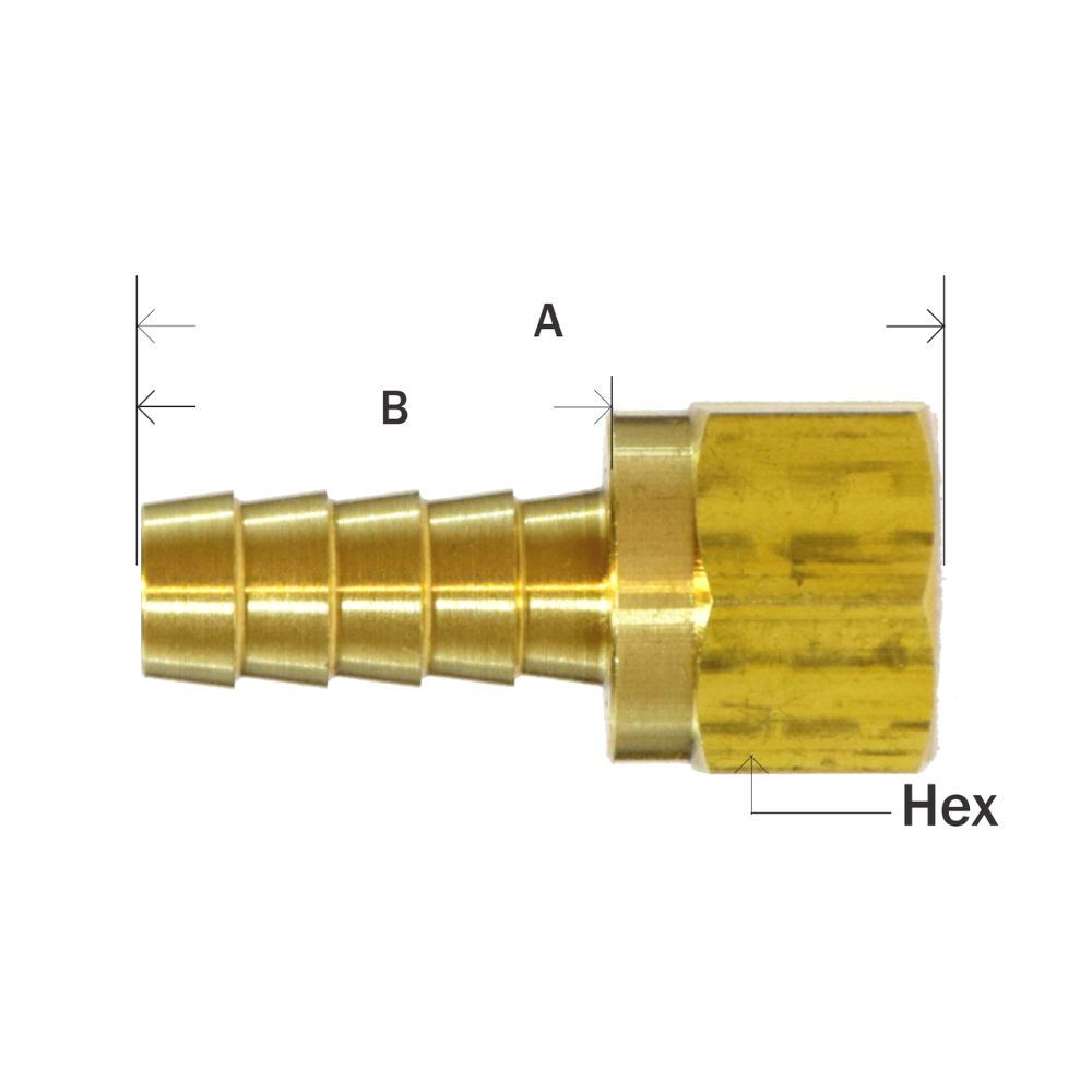 Brass Swivel Fitting Female SAE 45° Flare Adapter
