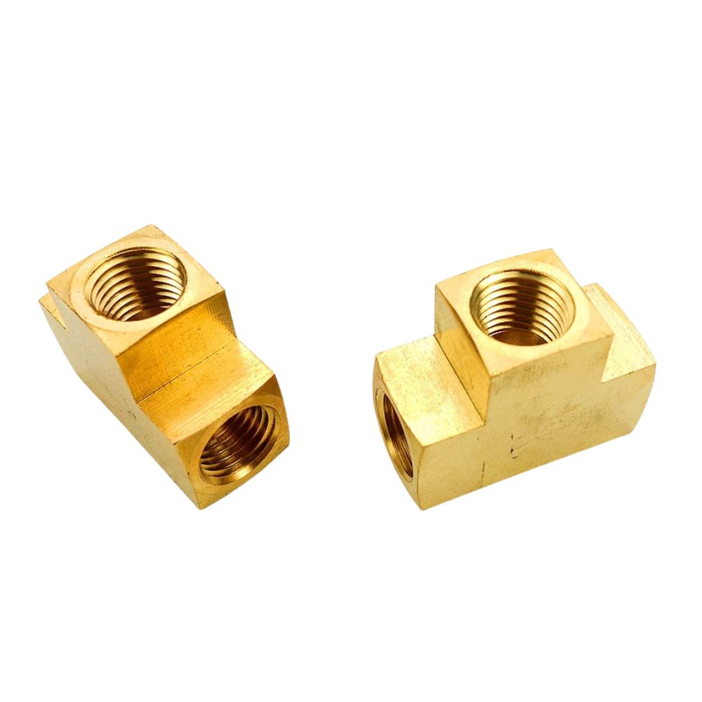 Brass Pipe Fitting Tee Female NPTF Thread Fitting