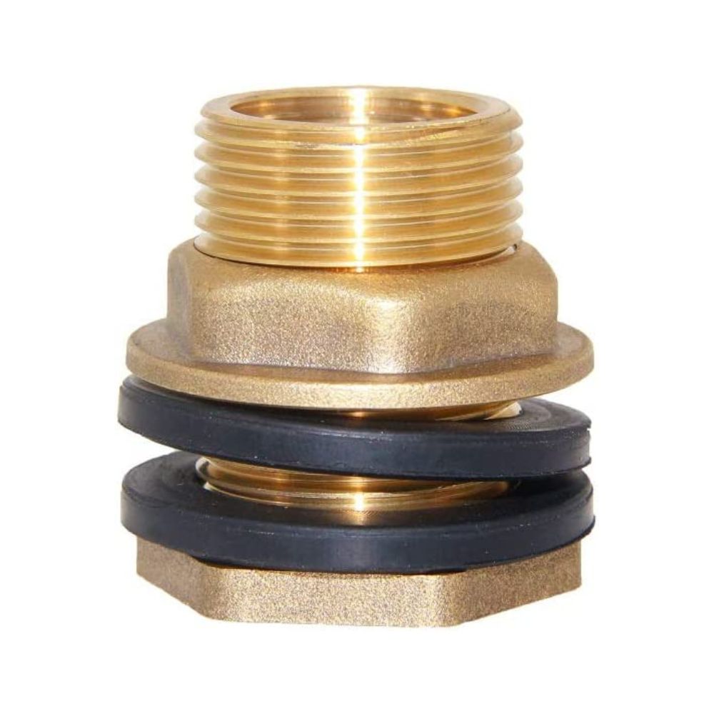 Brass Bulkhead Pipe Fitting Female Pipe×Male Pipe Fitting