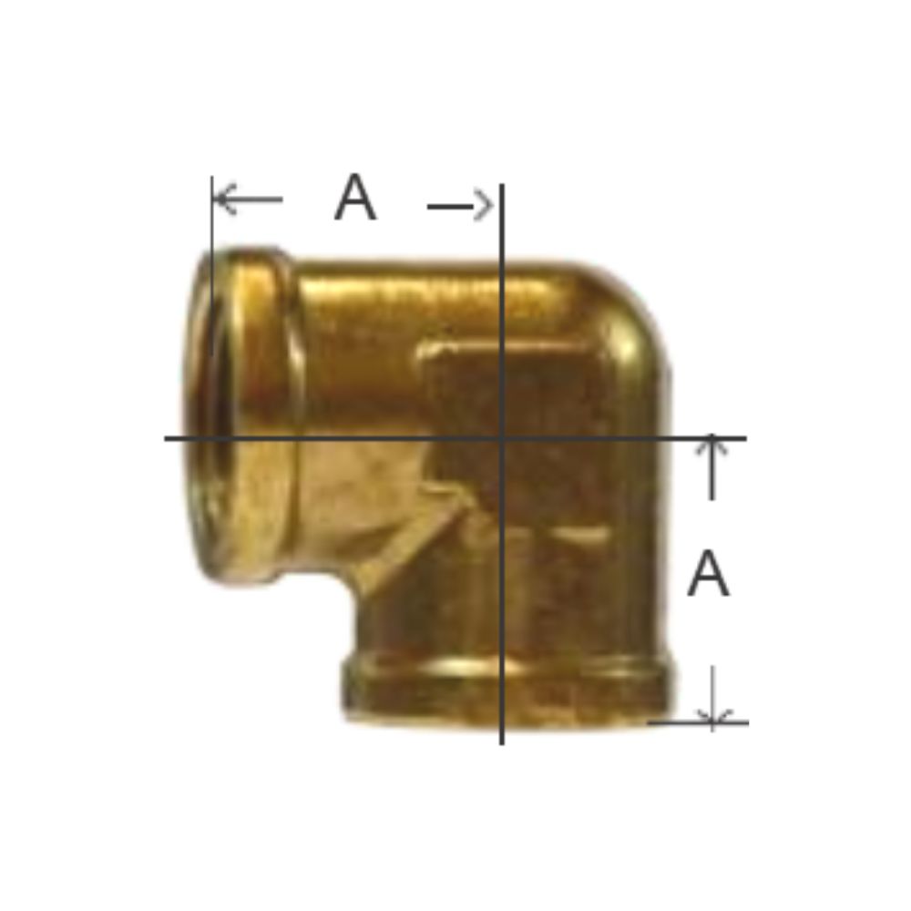 Brass Pipe Fittings Forged 90° Elbow Female Thread