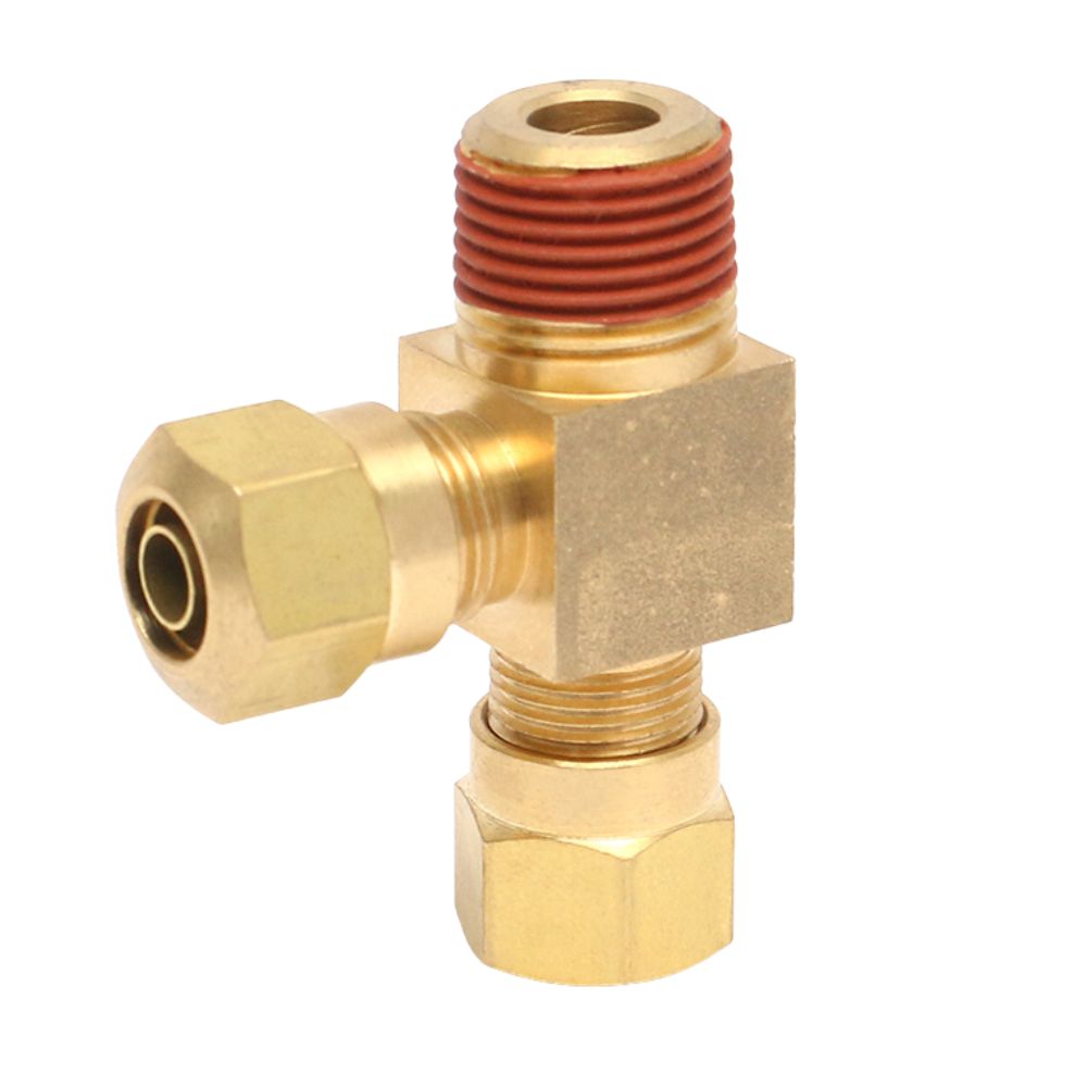 Air DOT Compression Fitting - Nylon Tubing Male Run Tee