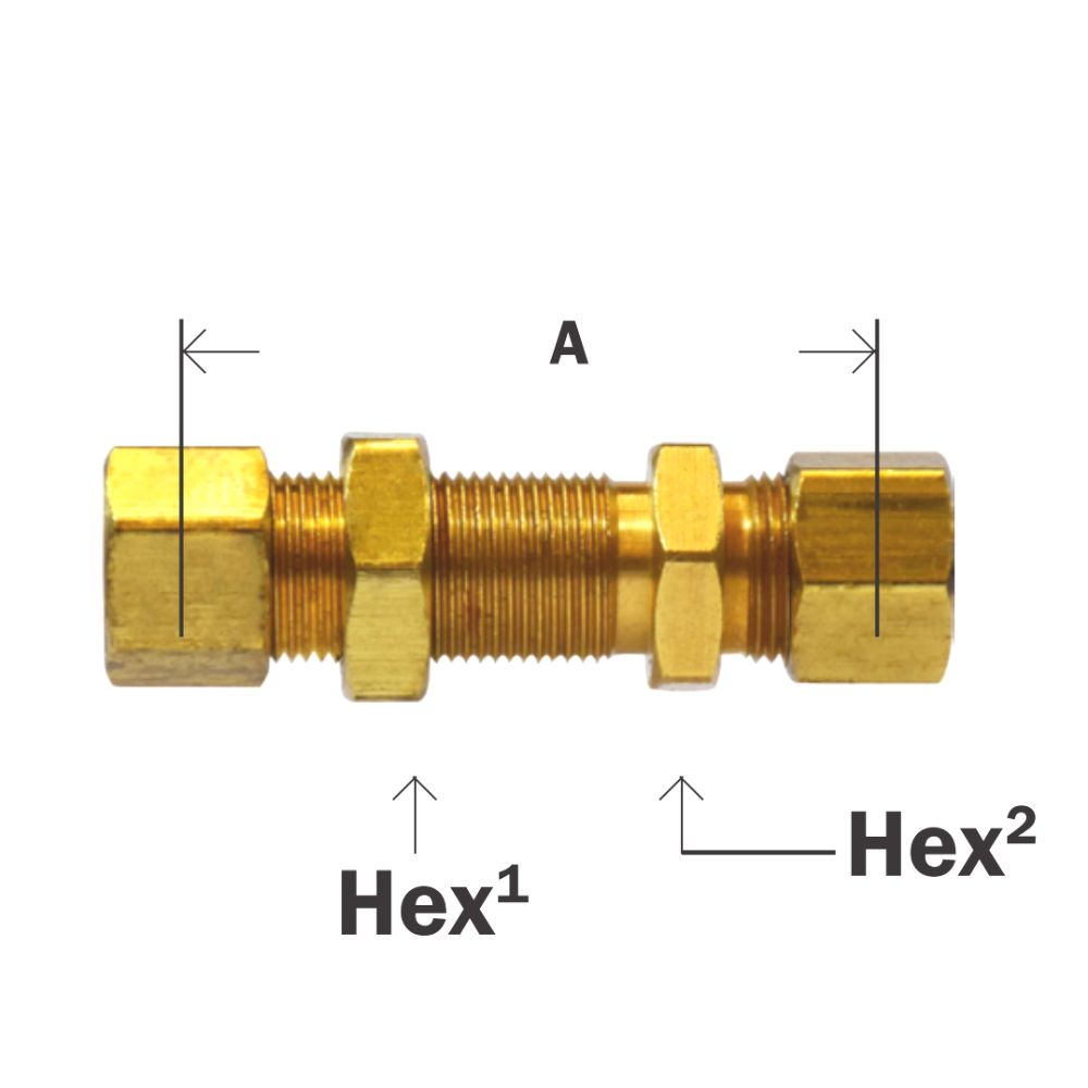 Brass Compression Coupling-Bulkhead Union China Factory-Topa