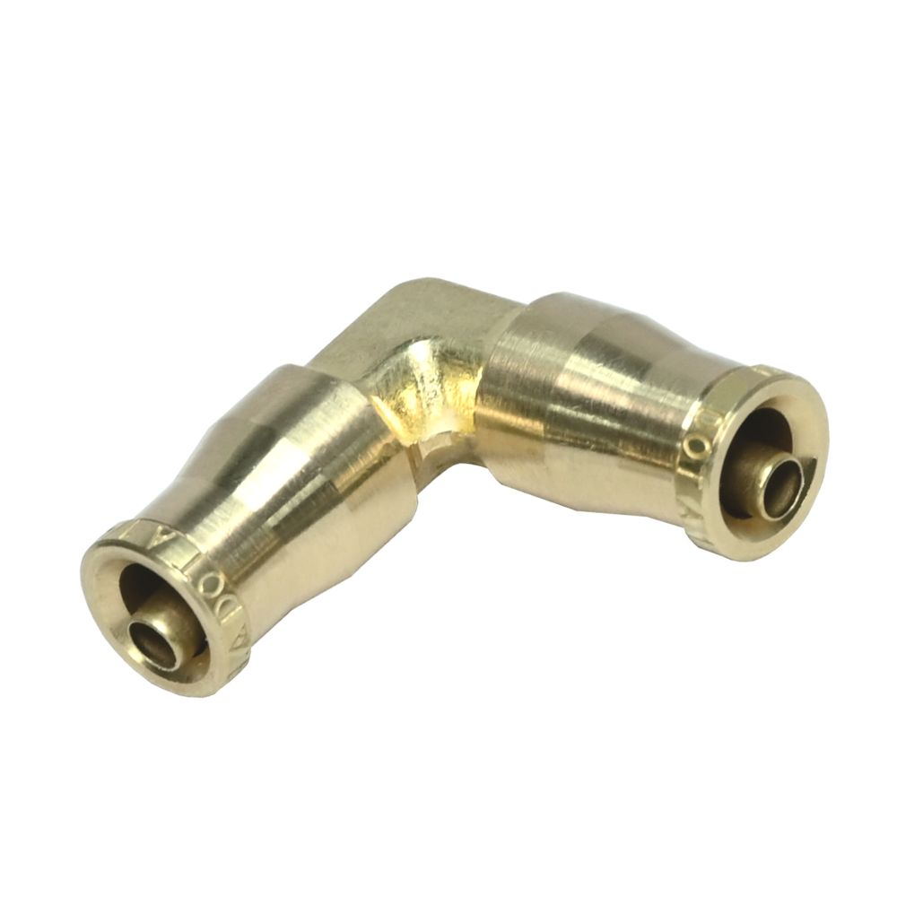 Brass DOT Air Brake Fitting - Brass Push in Union Elbow