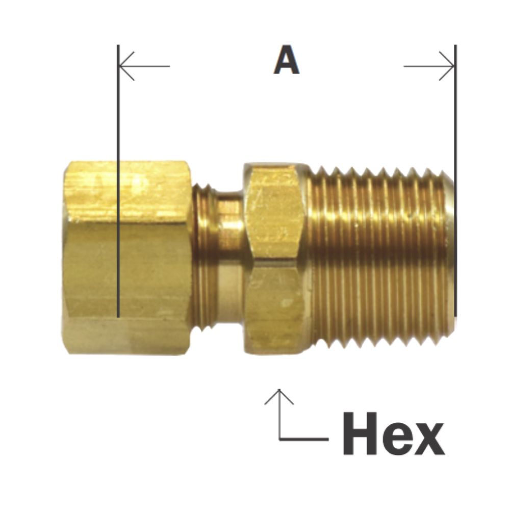 Brass Compression Adapters-Male Adapter China Supplier-Topa