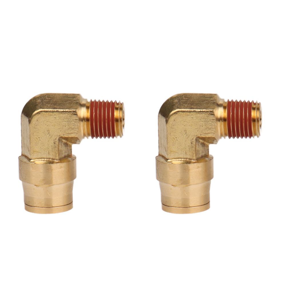 DOT Air Brake Hose Fitting - Brass Push-in Male Elbow