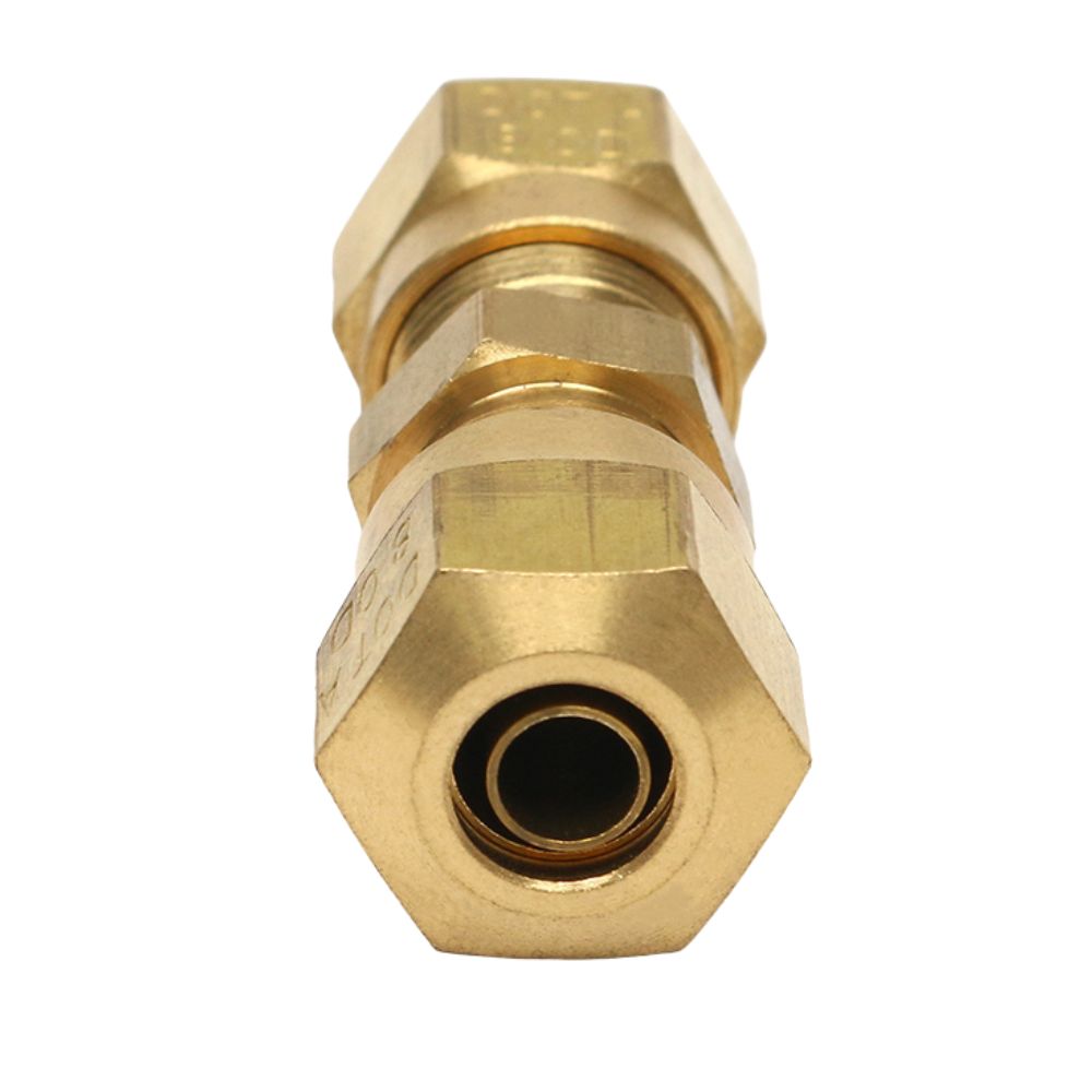 Brass DOT Compression Fittings - Union - For Nylon Tubing