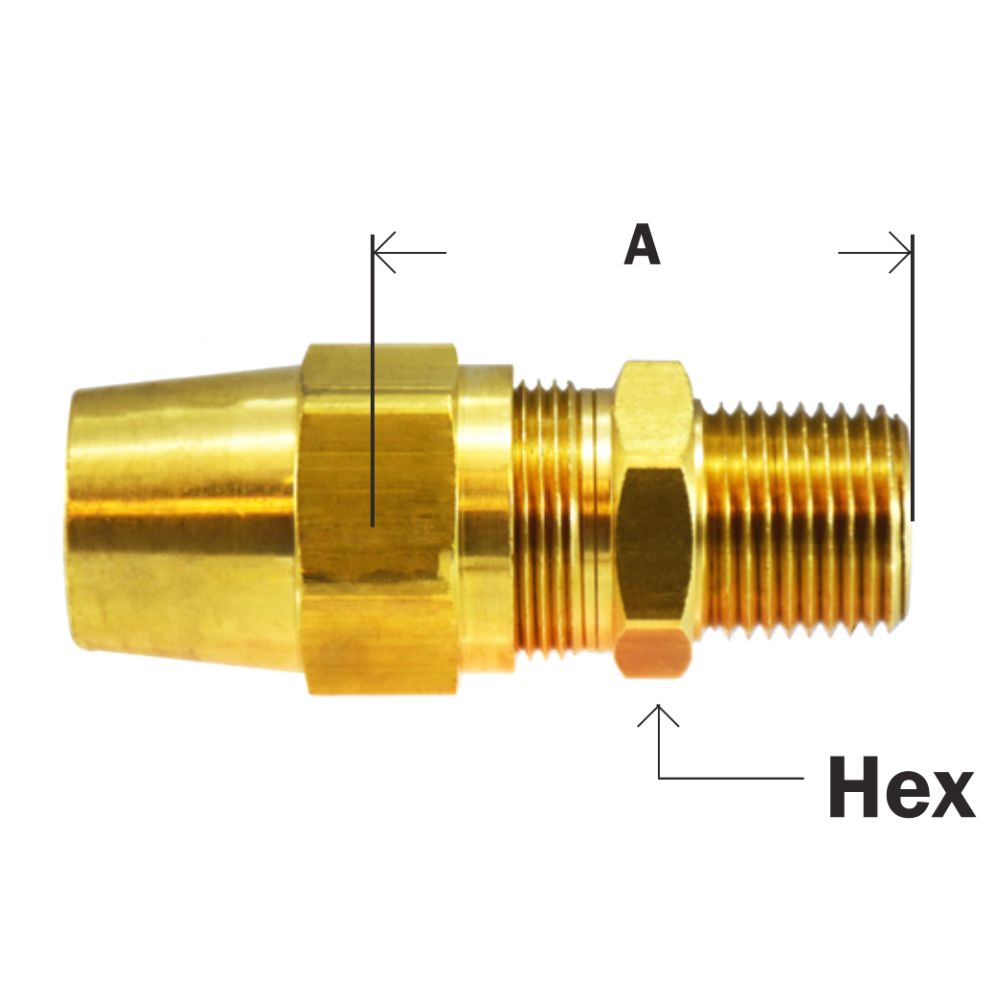 DOT Air Line Adapters-Copper Tubing Male Adapter Supplier