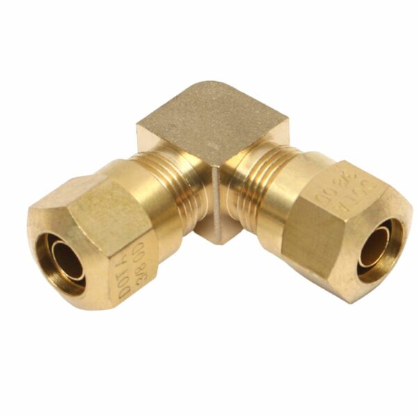 DOT Brake Line Compression Fittings - For Nylon Tubing Elbow