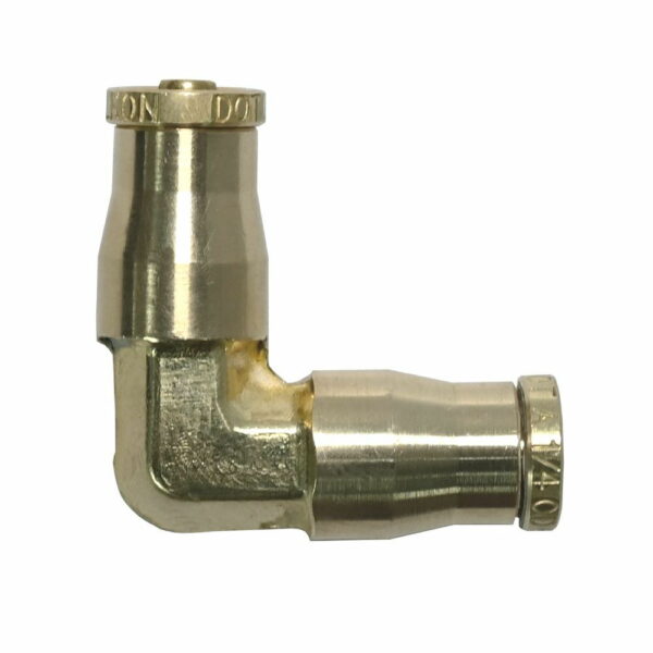 Brass DOT Air Brake Fitting - Brass Push in Union Elbow