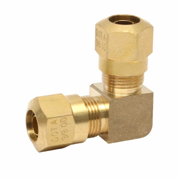 DOT Brake Line Compression Fittings - For Nylon Tubing Elbow