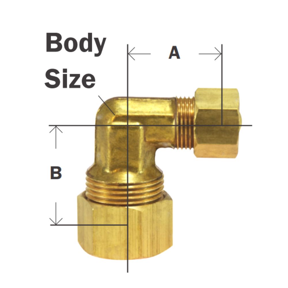 Compression Brass Fittings-Forged Reducing Elbow - Topa