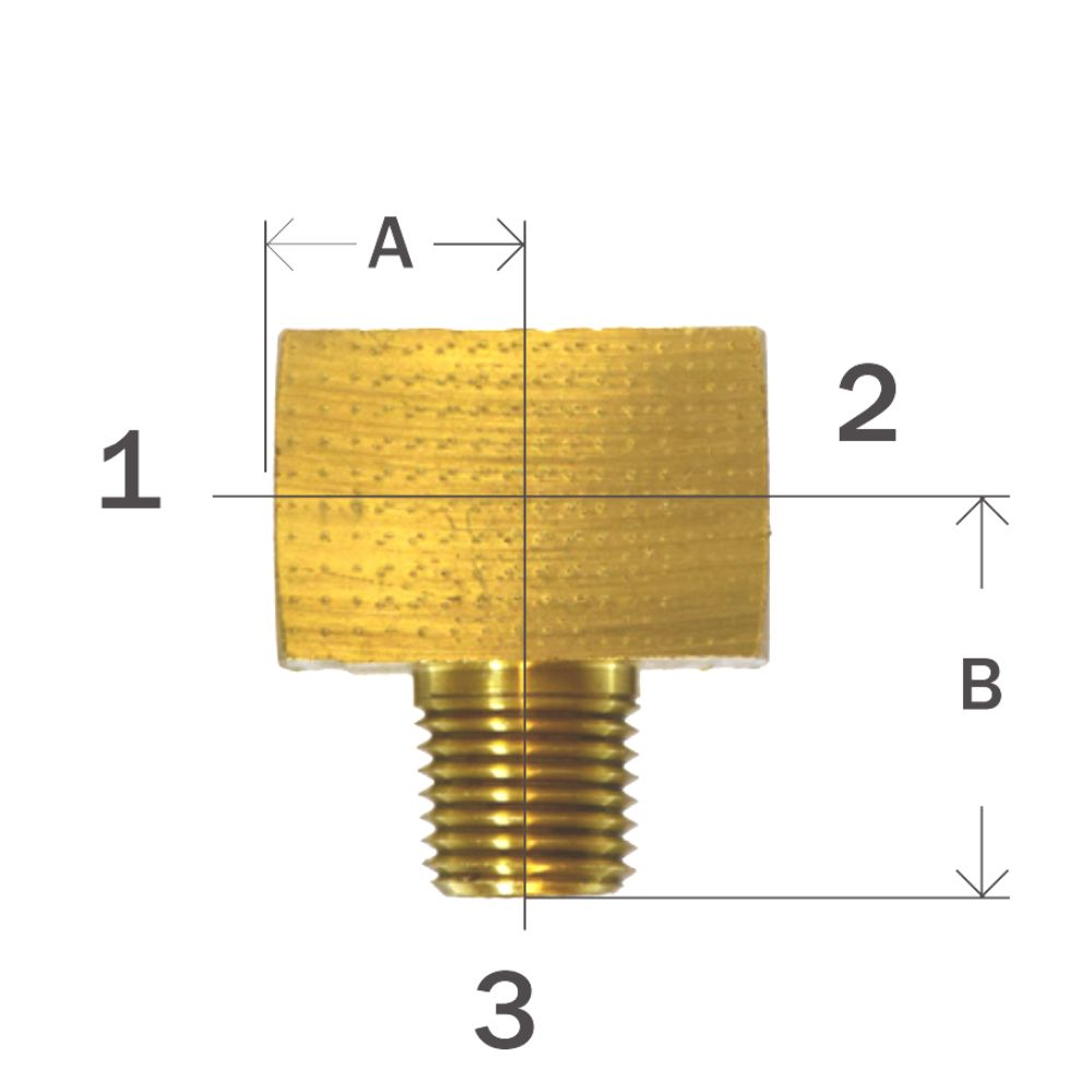Inverted Flare Brass Fitting-Male Branch Tee Supplier-Topa