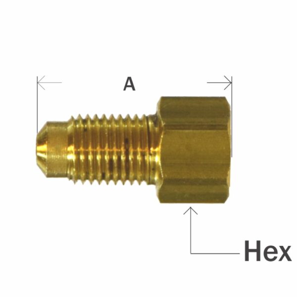 Inverted Flare Male Fitting - Dual Master Cylinder Adapter