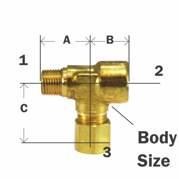 Brass Compression Tee Fittings-Adapter Tee Supplier-Topa