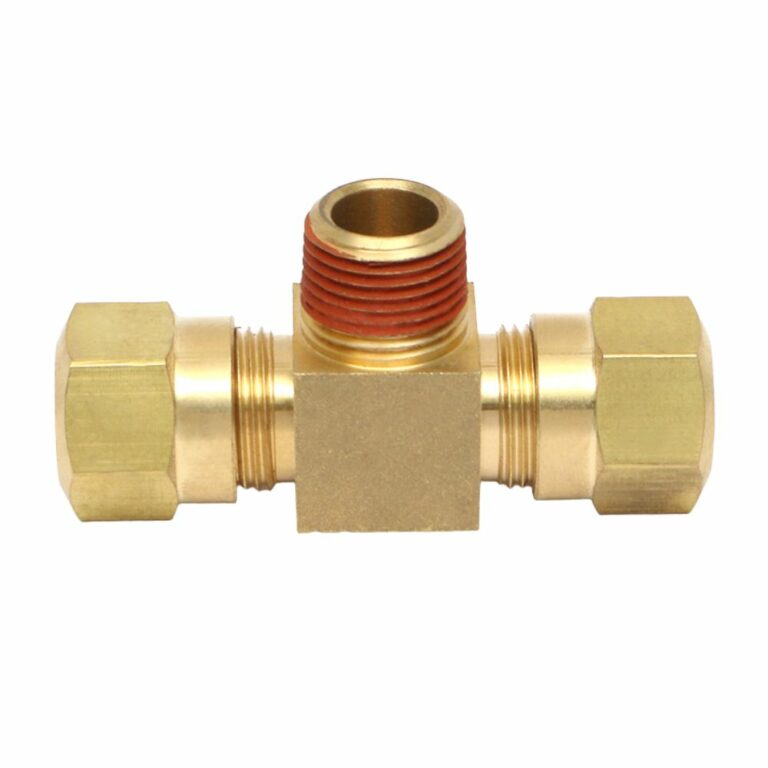 Brass Airline Compression Fittings - Male Branch Tee