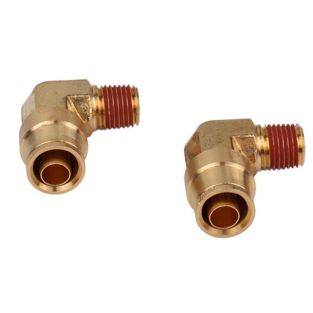 DOT Air Brake Hose Fitting - Brass Push-in Male Elbow