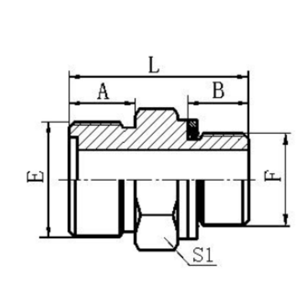 1EH O-ring Seal Metric Thread Adapters China Manufacturer