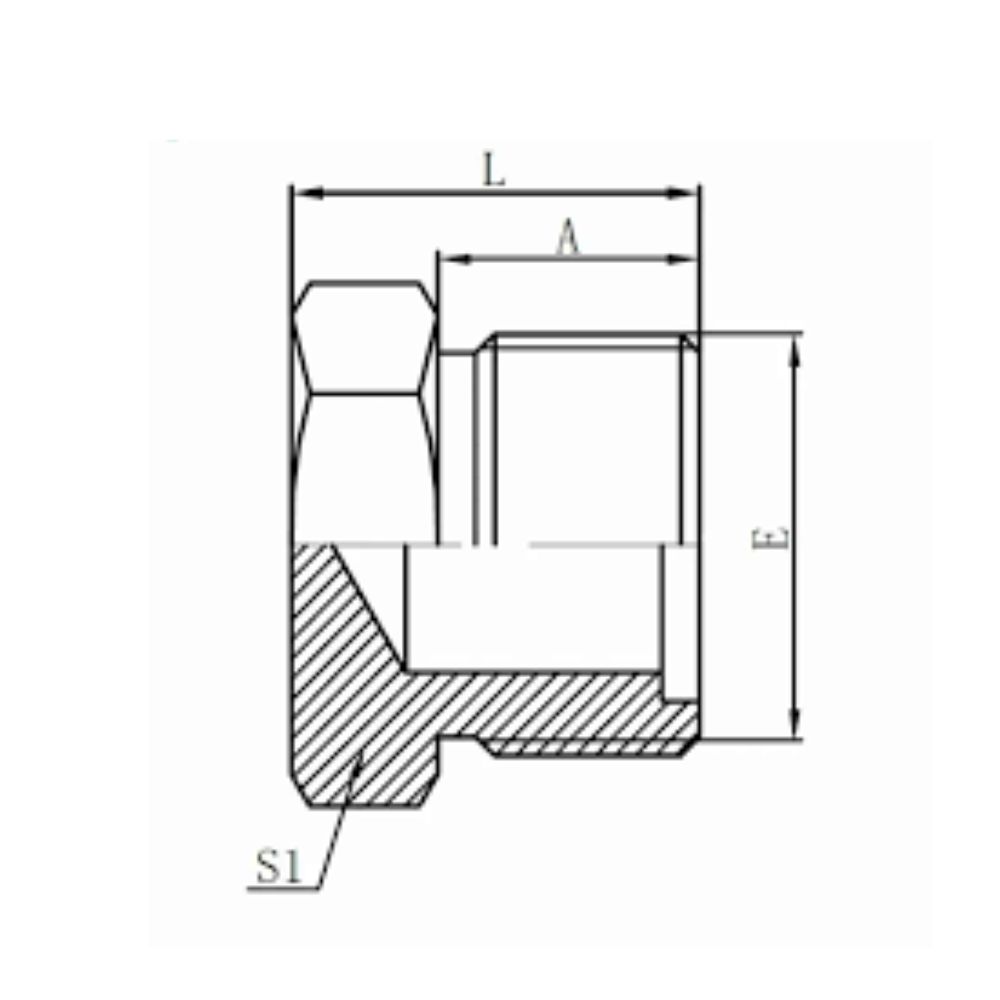 4E Metric Hydraulic Plug-Male O-ring Plug China Supplier
