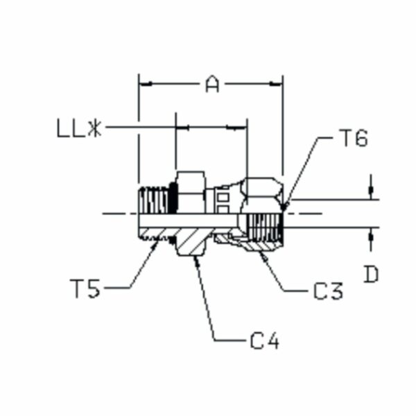 6402 Female SAE Flare×Male SAE Fitting China Supplier-Topa