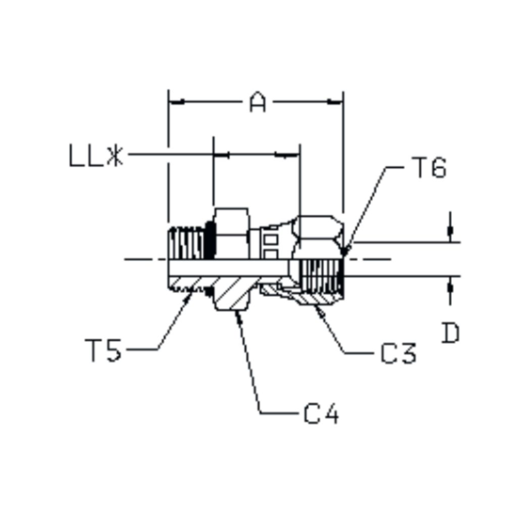 6402 Female SAE Flare×Male SAE Fitting China Supplier-Topa