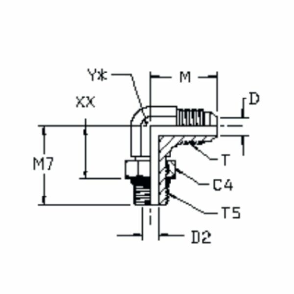6801 90° Elbow Hydraulic SAE Adapter China Supplier-Topa