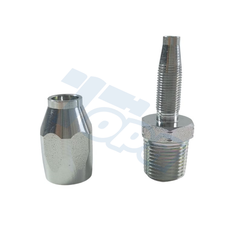 15618 Reusable NPT Thread Hydraulic Male Hose Fitting