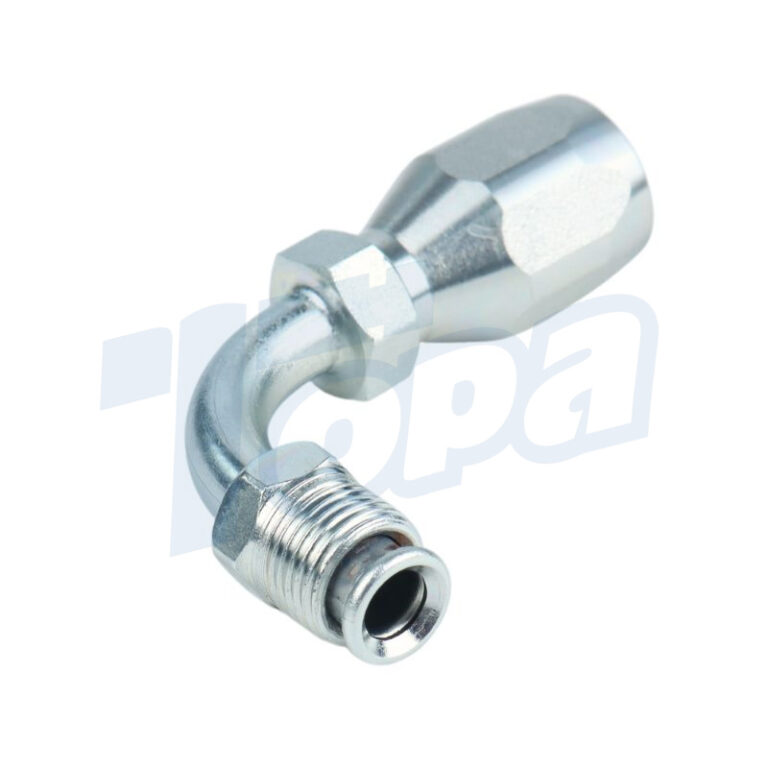 SAE 90° Elbow Inverted Flare Reusable Hydraulic Fittings