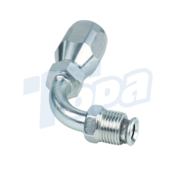 SAE 90° Elbow Inverted Flare Reusable Hydraulic Fittings