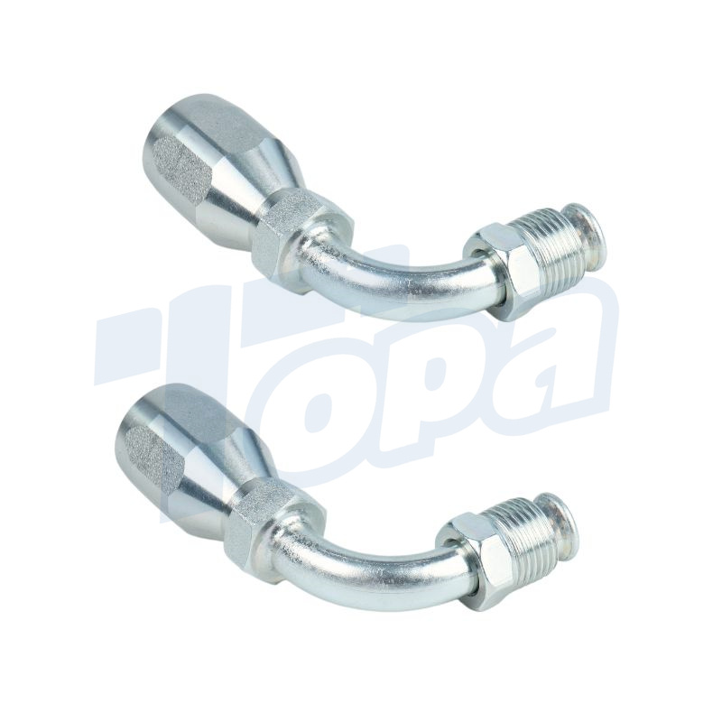 SAE 90° Elbow Inverted Flare Reusable Hydraulic Fittings