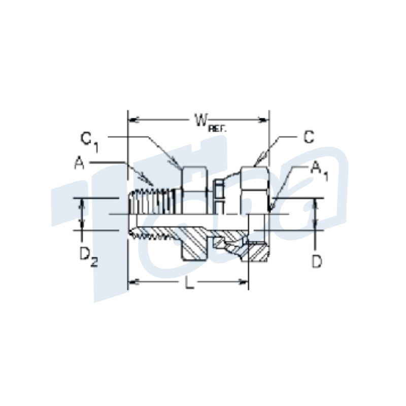 1404 - Hydraulic NPT Female to Male Fittings Supplier - Topa